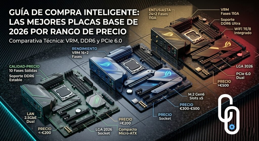 Mejores Placas Base 2026: Guía Definitiva (Calidad-Precio) 🏆