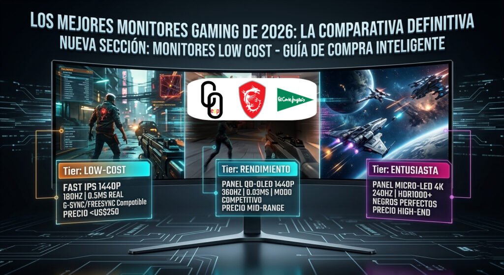 Mejores Monitores Gaming 2026: ¡TOP Calidad-Precio! 📺