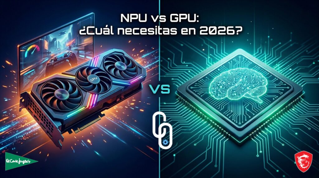 NPU vs GPU en 2026: ¿Cuál necesitas para tu PC? ⚡🤖